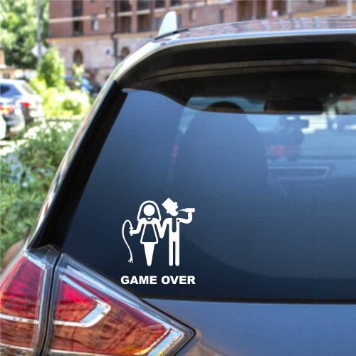 Autocolante game over casamento - Custom Design
