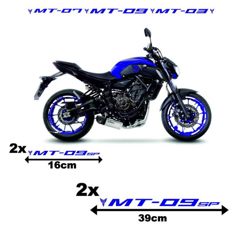 Kit autocolantes para jante Yamaha MT-09 SP - Custom Design
